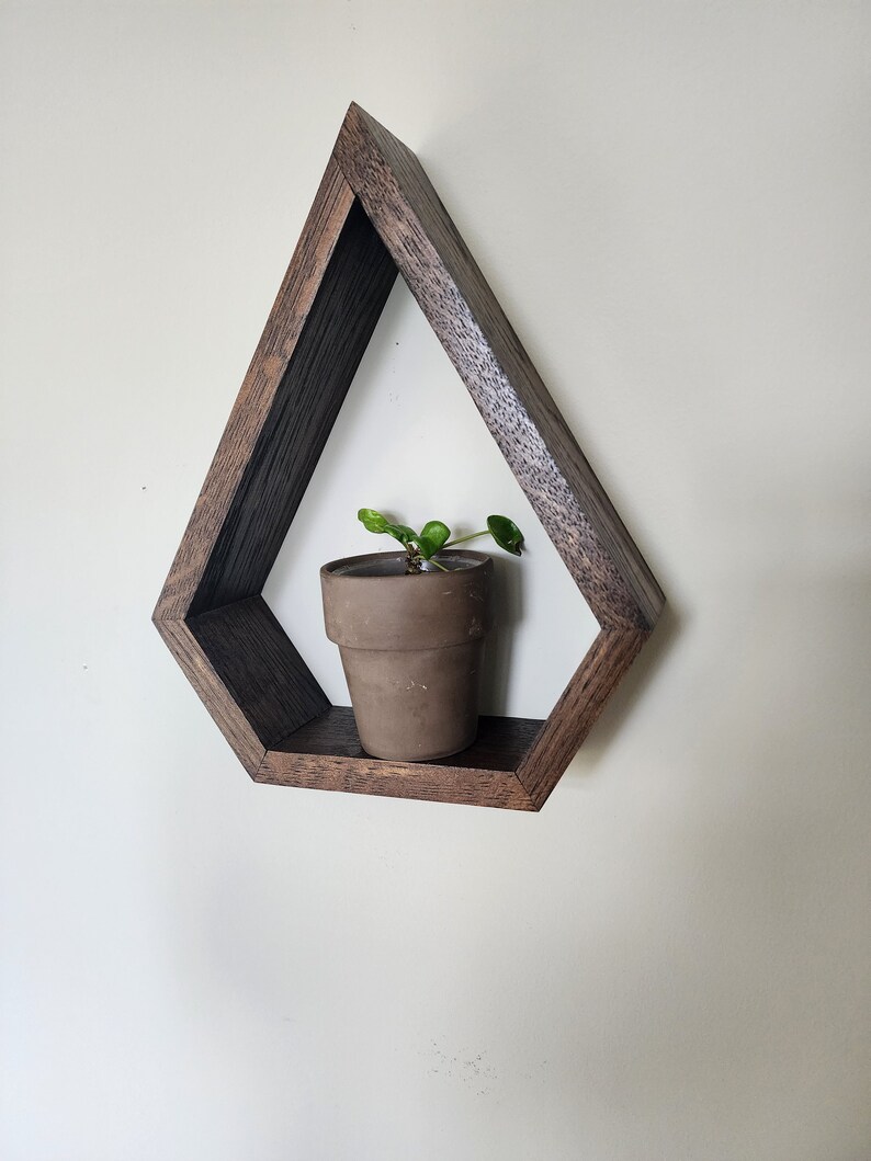 Diamond Shape Decorative Shelf - Etsy
