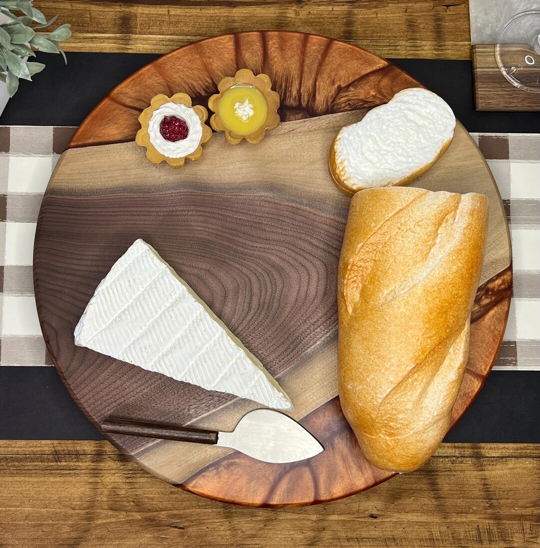 Copper Epoxy Black Walnut Lazy Susan - Etsy