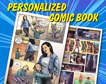 Custom and Personalized Comic Book Cover for Gift - Etsy