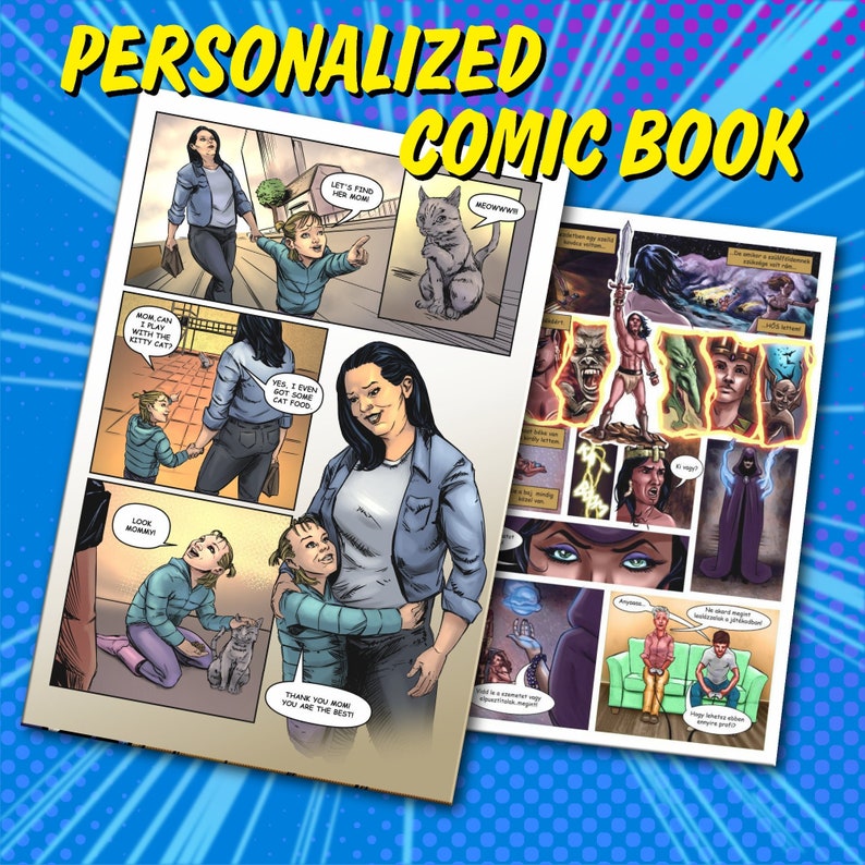 Personalized Comic Book Page - Etsy