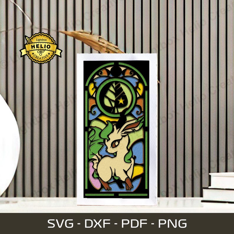 Eeveelutions Pokemon Shadow Box SVG Bundle With FREE Paper Frame, Anime ...