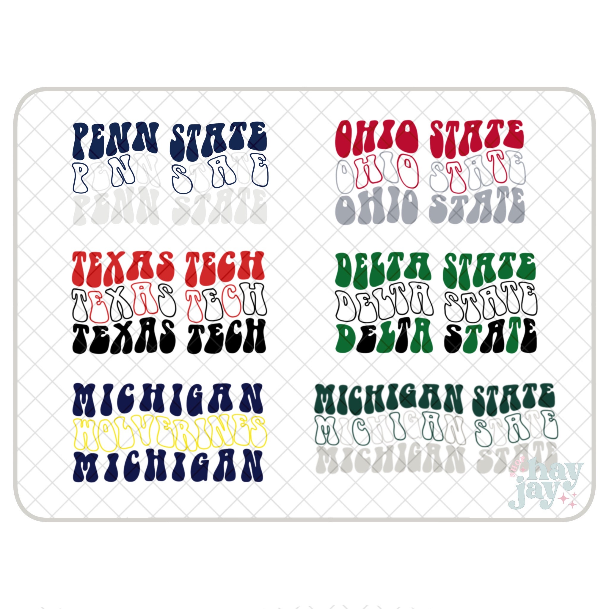 Custom Groovy Wave Text SVG File - Etsy