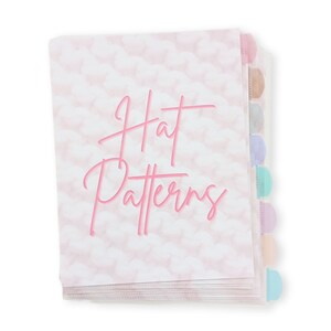 Knitting Binder Set With Decorated Covers and Spine, Yarn Sampler ...