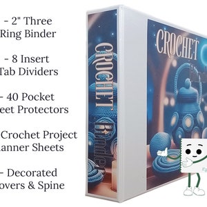 Crochet Binder Starter Set: Whimsical Project Planner & Organizer - Etsy
