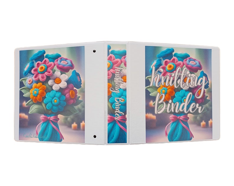 Knitting Pattern Binder Starter Set: Project Planner, Dividers & Yarn ...
