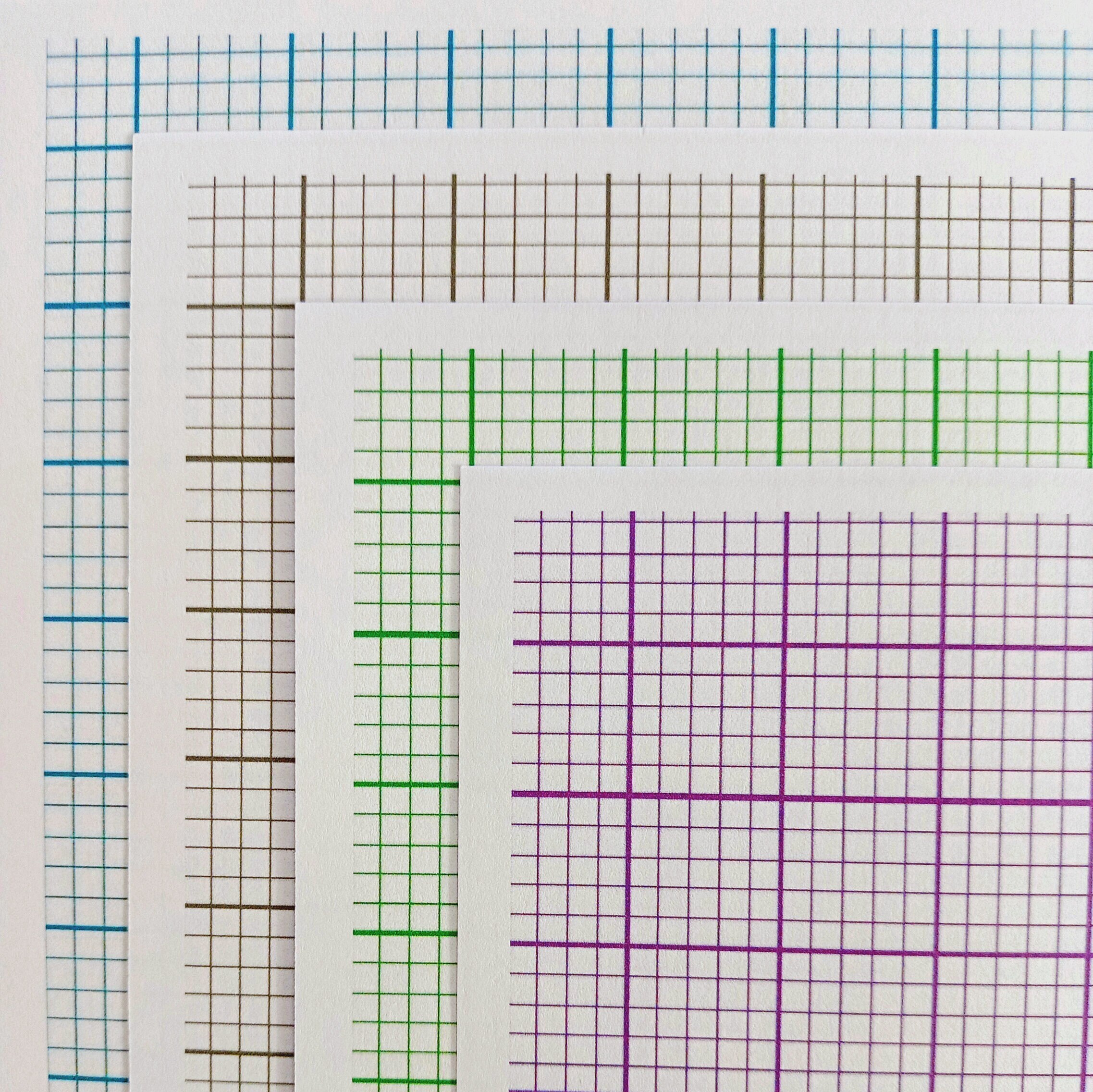 Loose Leaf Colored Graph Paper Refill - Standard Letter Size Notebook ...