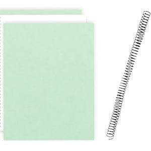 Spiral Binding Kit: Prepunched Paper, Cardstock Covers, Binding Coil - Etsy