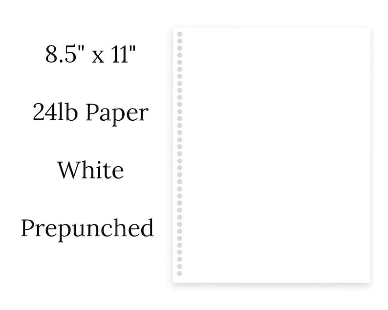 Spiral Binding Kit: Prepunched Paper, Cardstock Covers, Binding Coil - Etsy