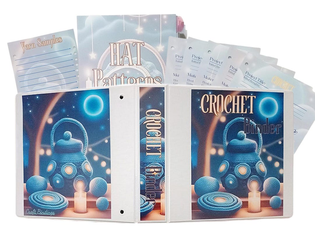 Crochet Binder Starter Set: Whimsical Project Planner & Organizer - Etsy