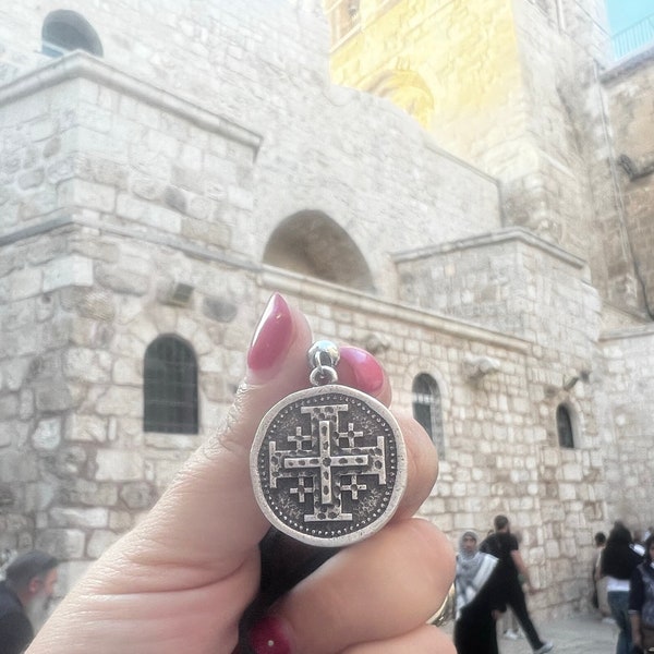 Jerusalem Cross Pendant - Etsy