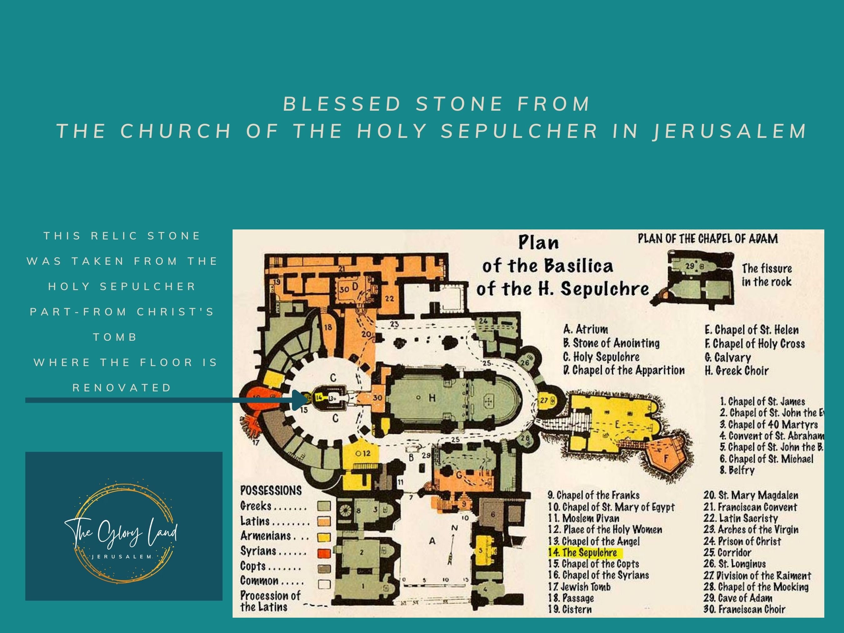 Church Of The Holy Sepulchre Map