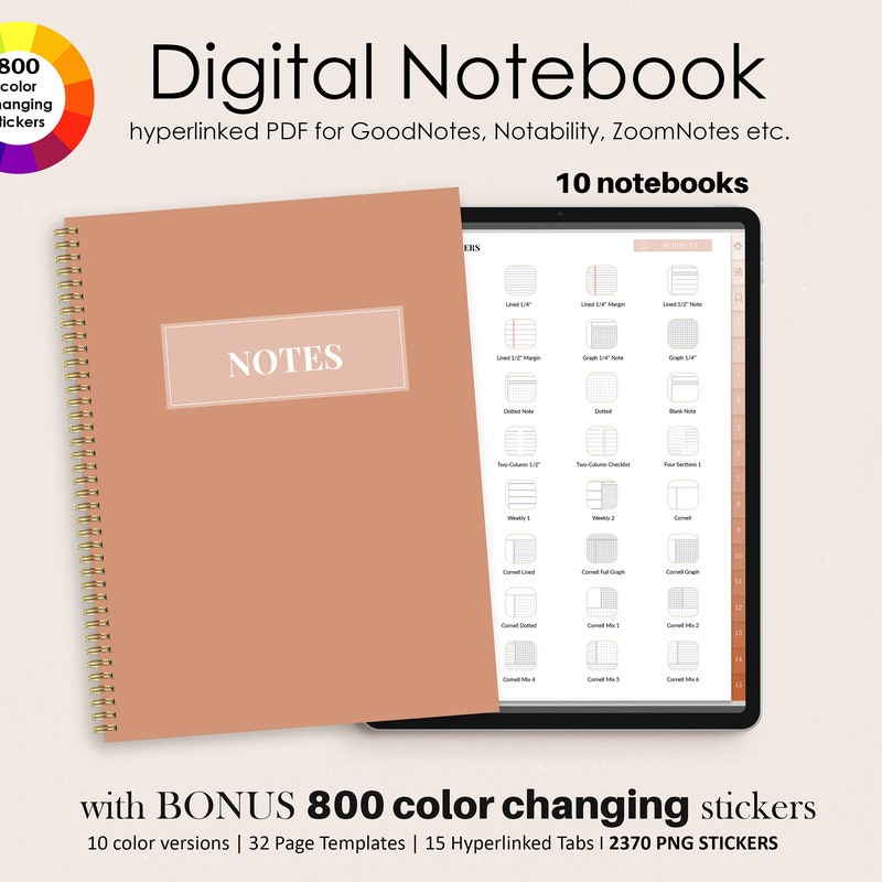 Digital Notebook - Etsy