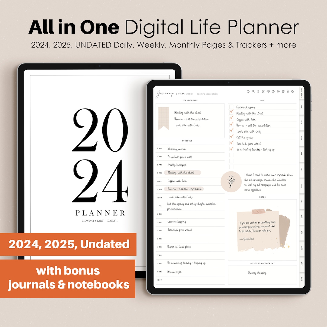 Samsung Notes Digital Planner 2024 PORTRAIT Samsung Notes, Notability ...