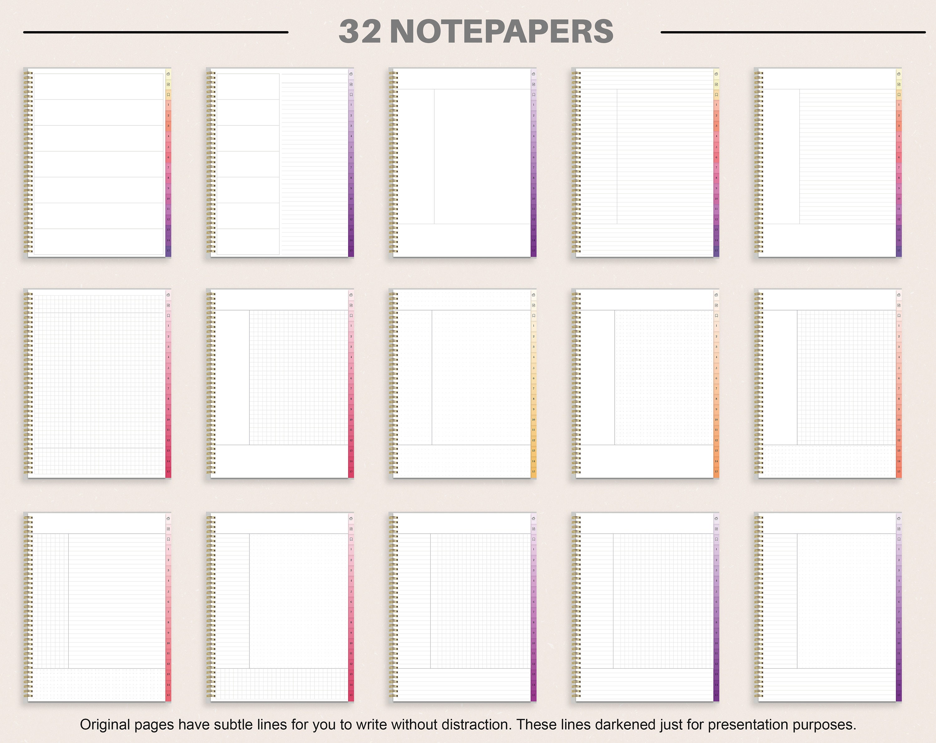 Digital Notebook Goodnotes Digital Notebook With Tabs - Etsy