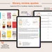 Digital Reading Journal Goodnotes Digital Reading Planner - Etsy
