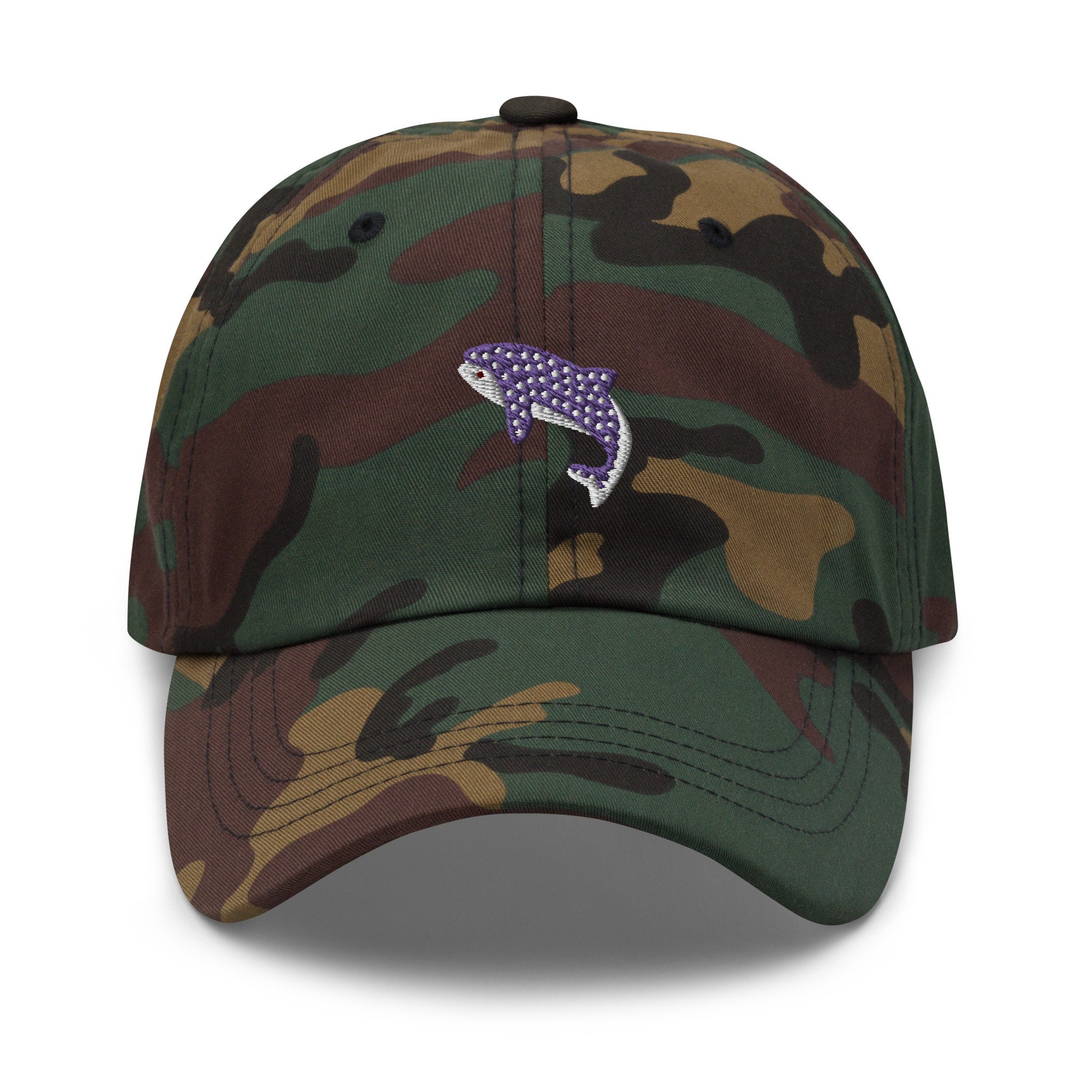 Embroidered Whale Shark Adjustable Baseball Cap, 100% Cotton Twill ...