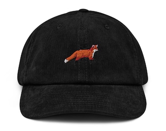 Fox Embroidered Hat, Baseball Cap, Red Fox Cap, Fox Hat, Dad Hat, Mom ...
