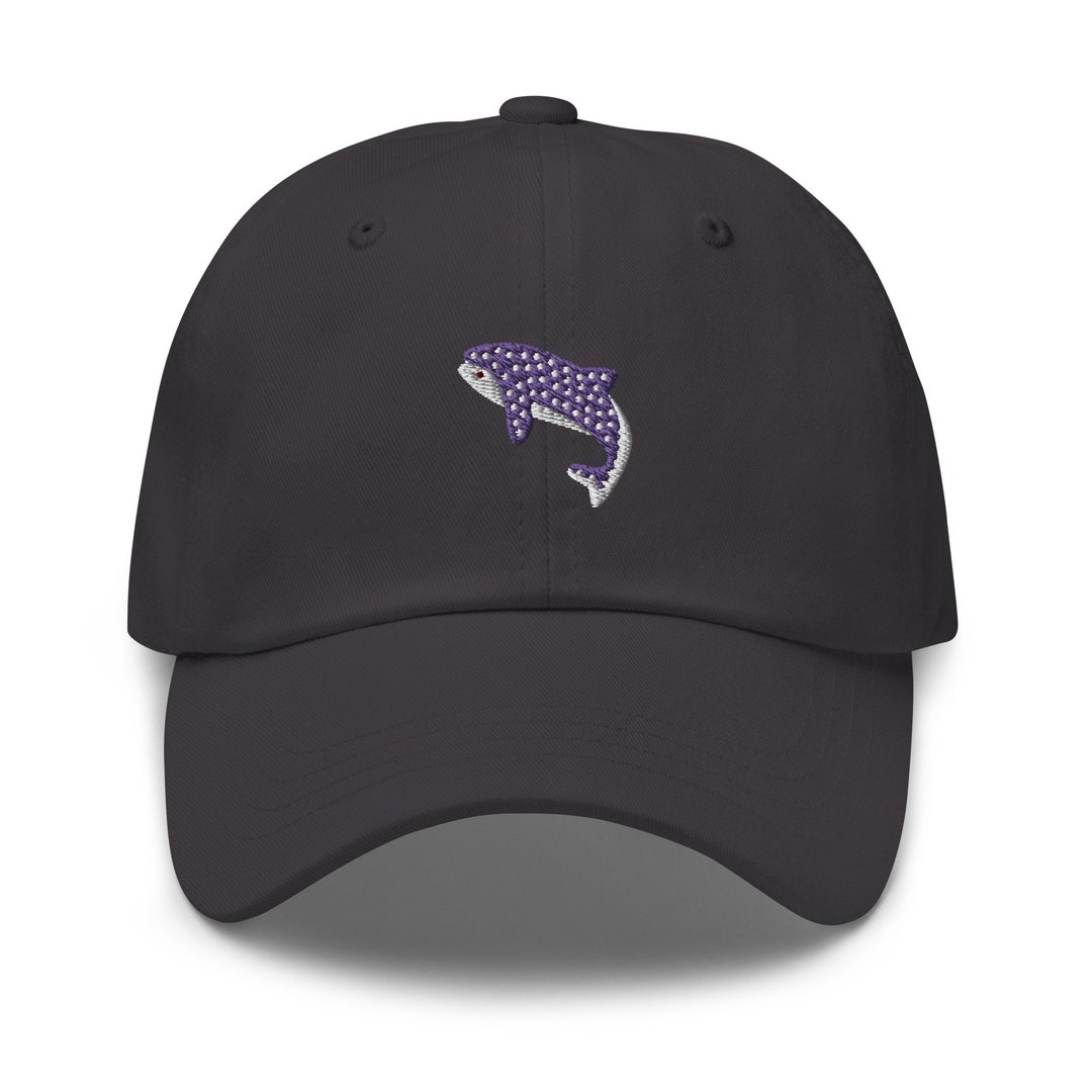 Embroidered Whale Shark Adjustable Baseball Cap, 100% Cotton Twill ...