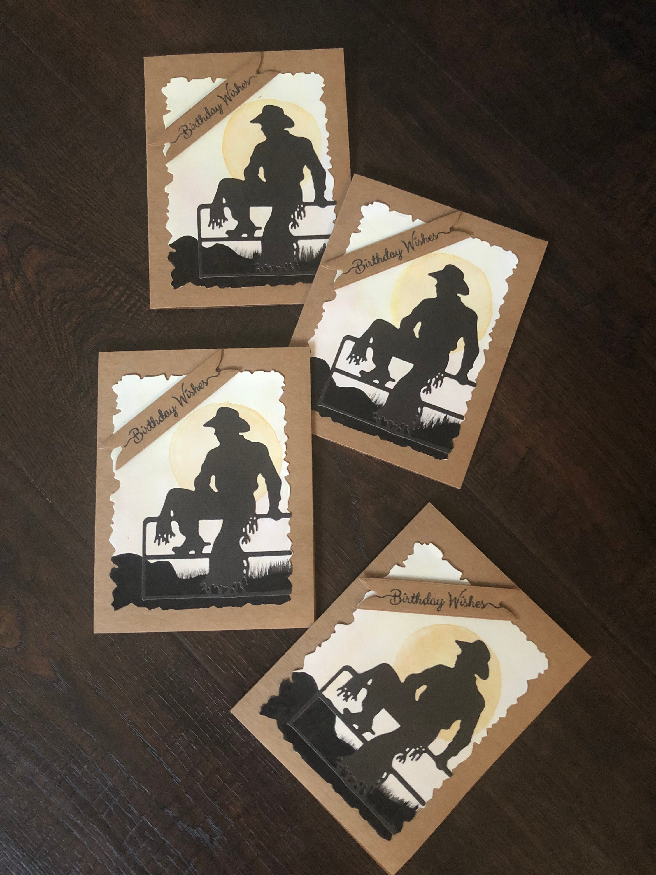 Cowboy Birthday, Western Birthday, Original Watercolor, Southwest, One ...