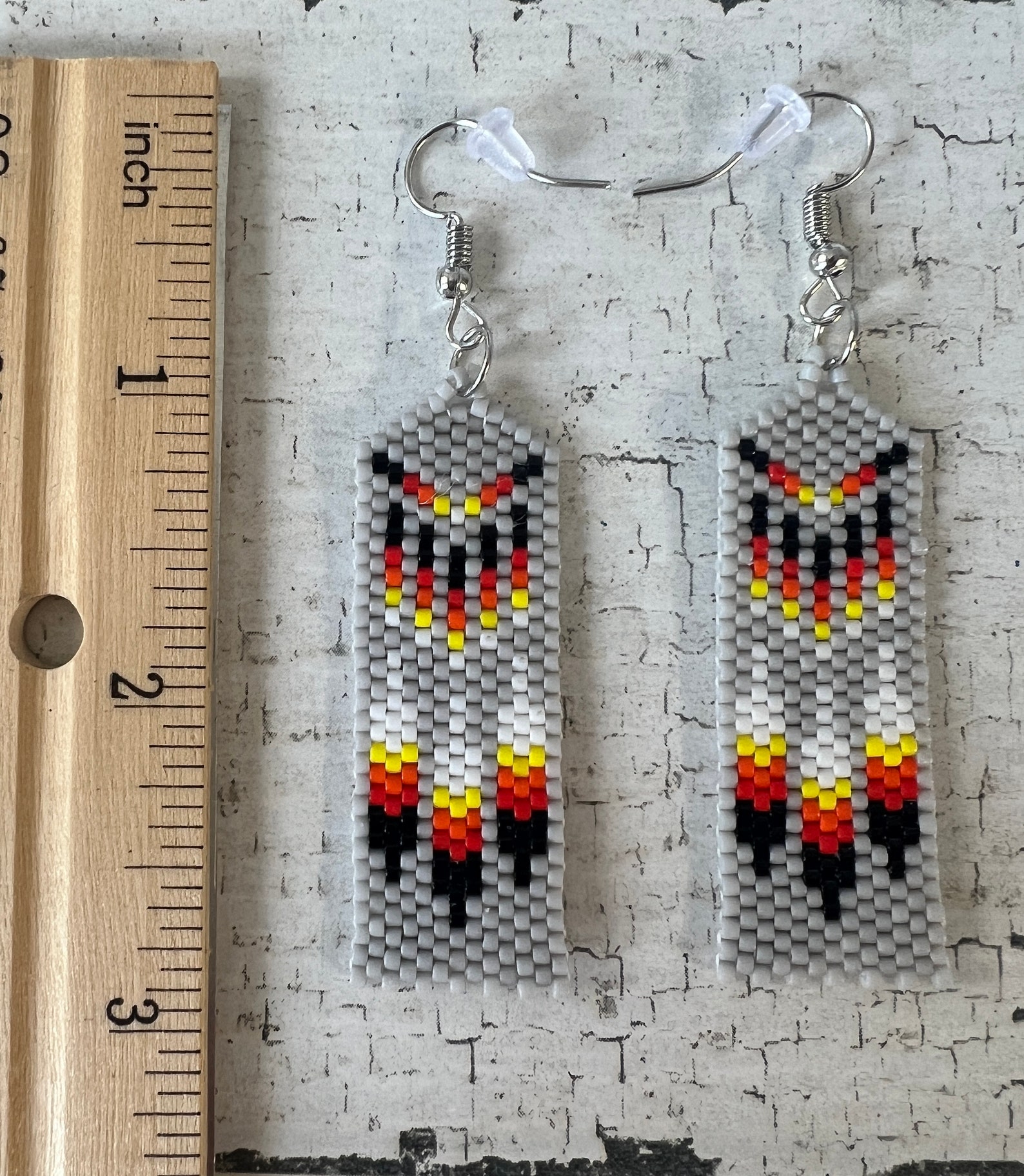 Native Earrings Beaded Native Earrings Handmade Feathers - Etsy