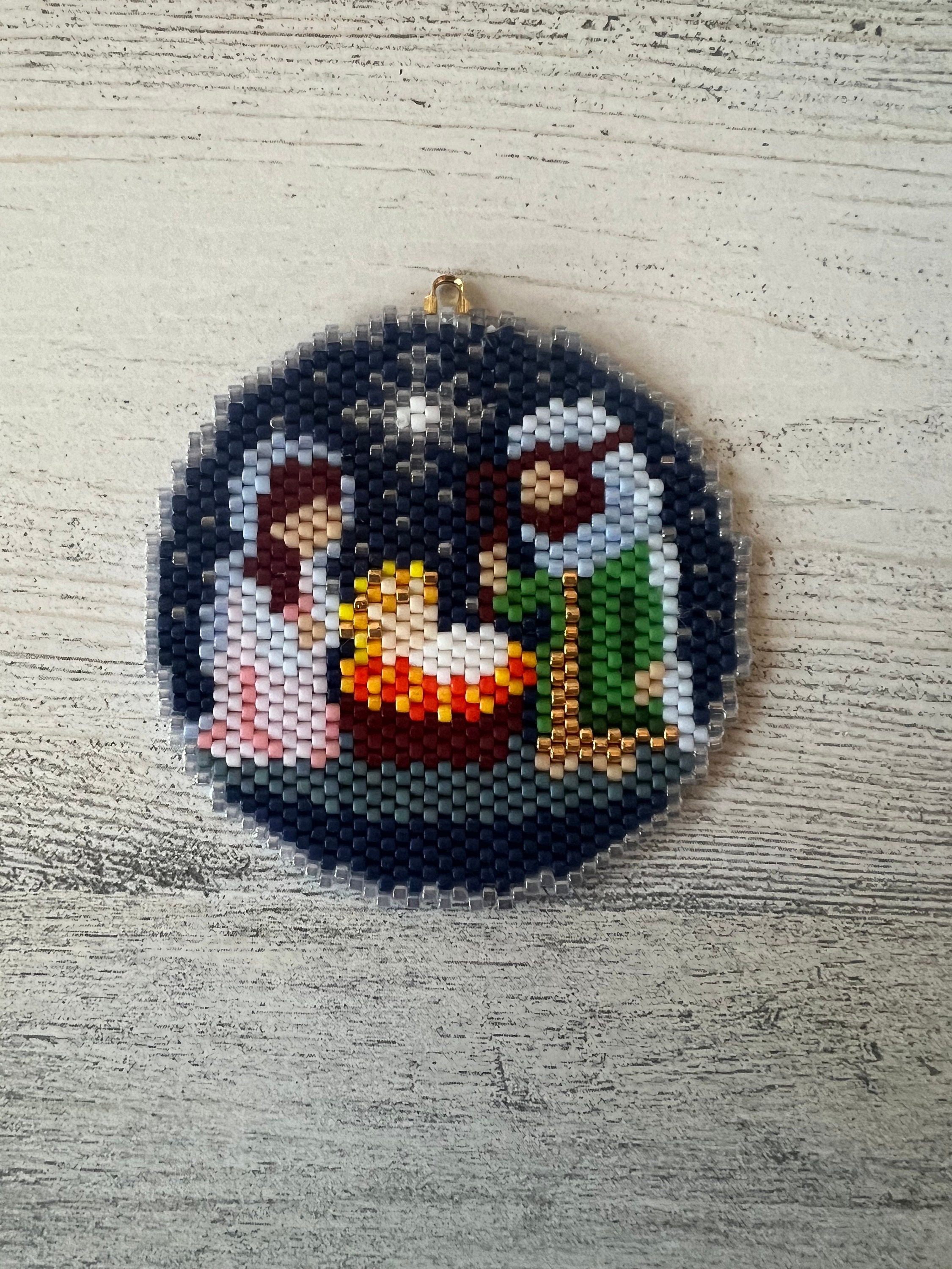 Nativity Ornament, Beaded Ornaments, Handmade, Christmas - Etsy