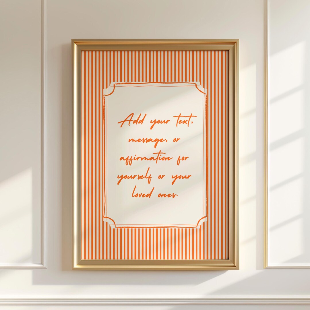 Custom Text Wall Art, Add Your Text, Personalized Gift (digital ...