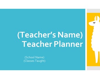 Ppt Teacher Planner - Etsy