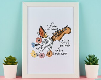 Words to Live Poster - Etsy