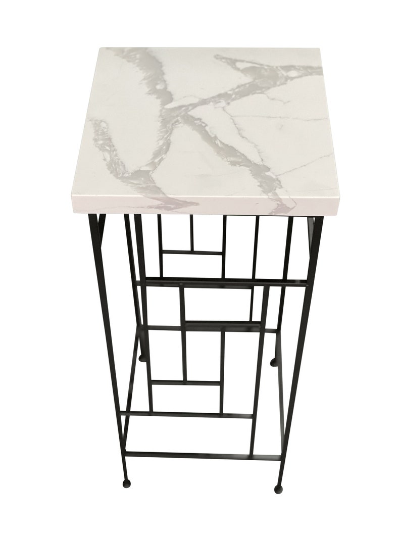 Stone Topped Table SET (3) | Calacatta Laza Quartz | End Tables - Etsy