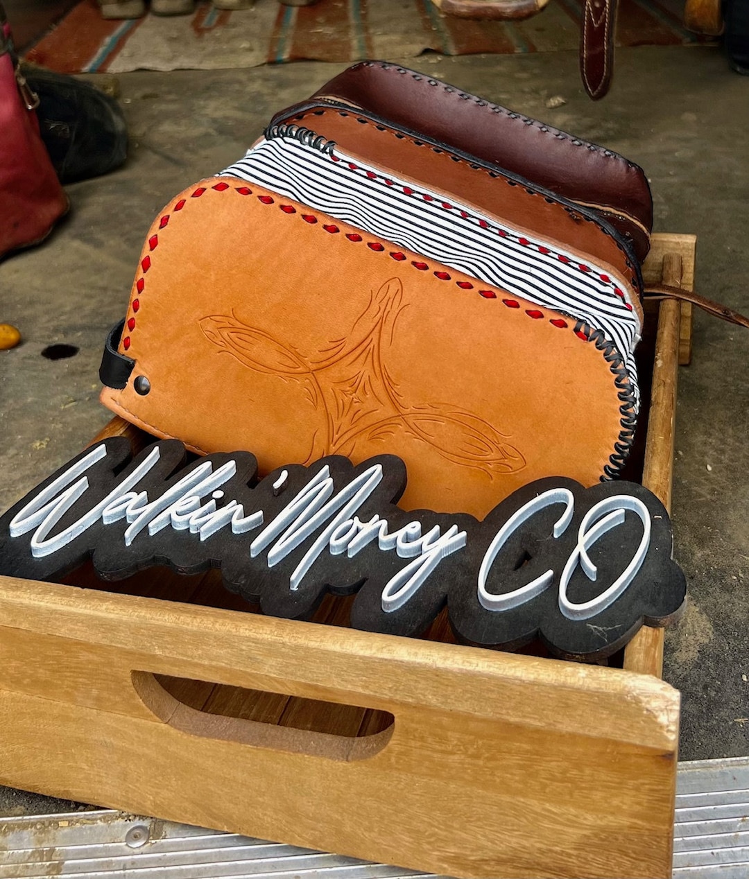 Tooled Leather Shave Kit - Etsy