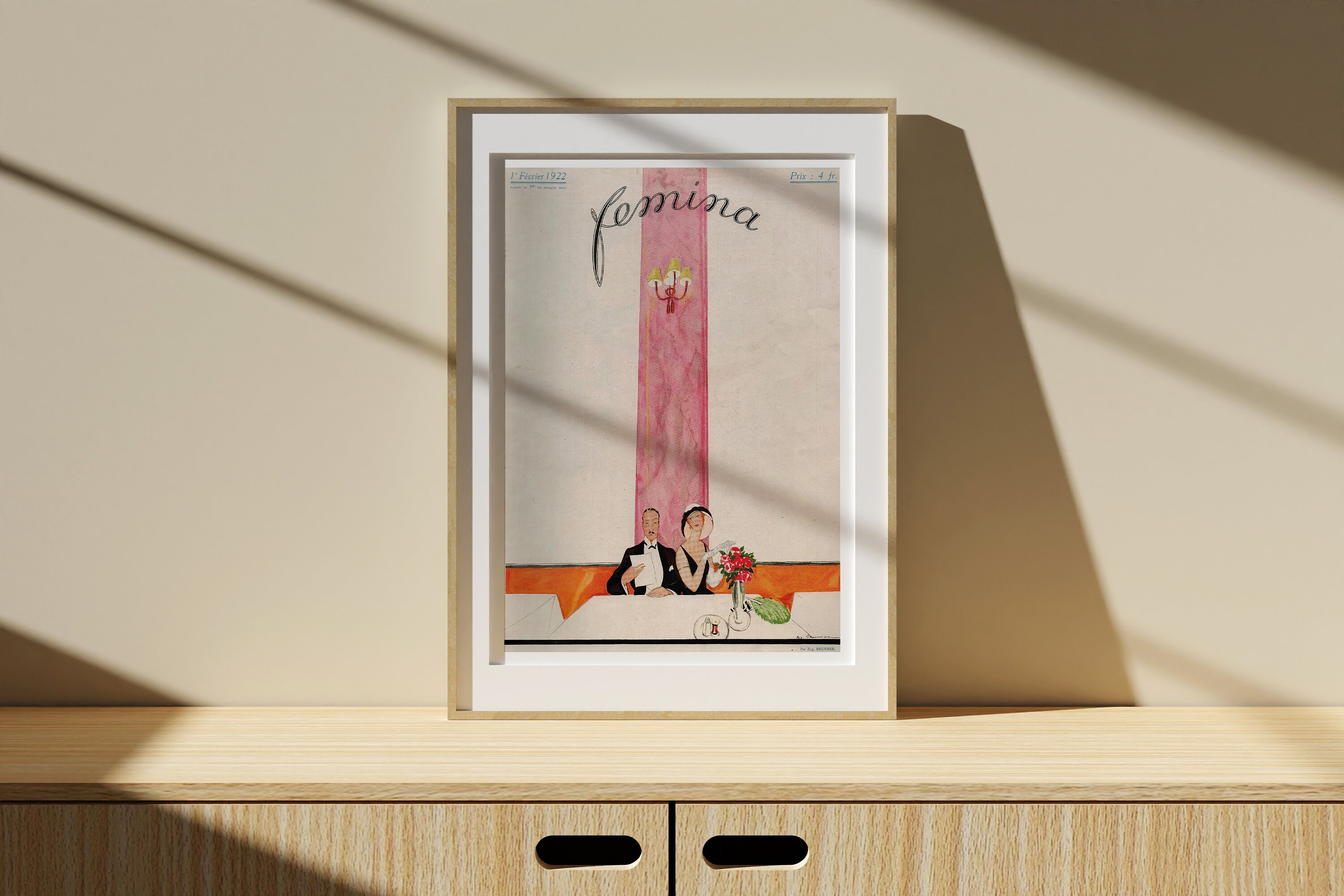 Femina, February 1922. Femina Poster, Fashion Poster, Femme Print ...