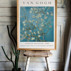 Vincent Van Gogh | Three Almond Blossom Poster | Impressionist Art ...