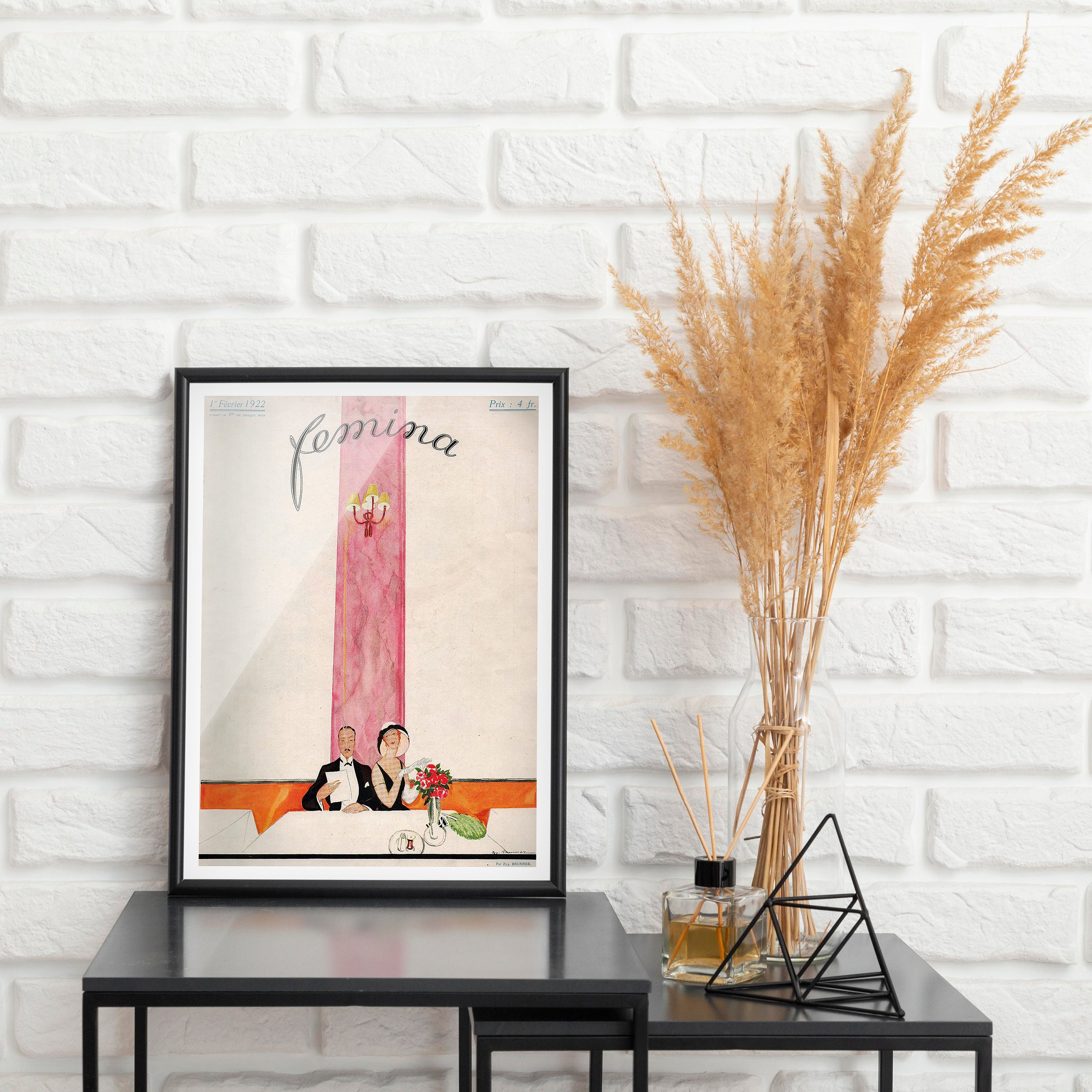 Femina, February 1922. Femina Poster, Fashion Poster, Femme Print ...