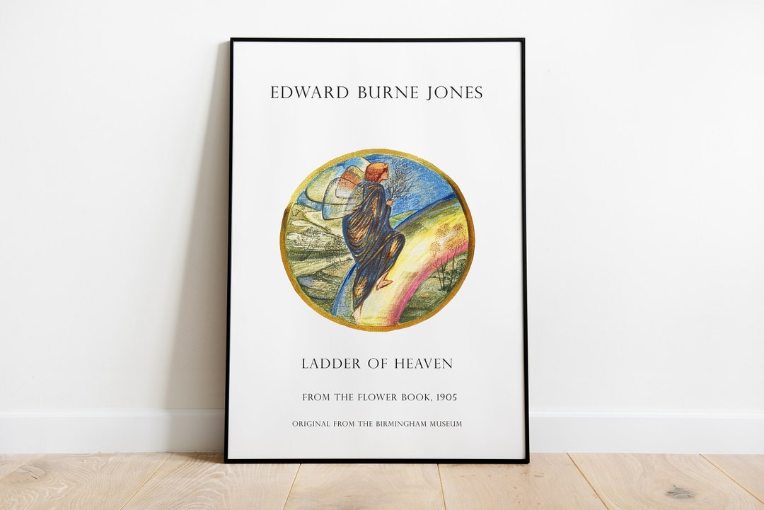Edward Burne-jones 'ladder of Heaven' Poster: Victorian Pre-raphaelite ...