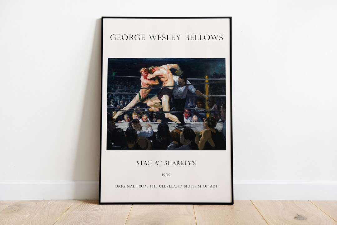 George Wesley Bellows Stag at Sharkey Poster Boxing Art Print American ...