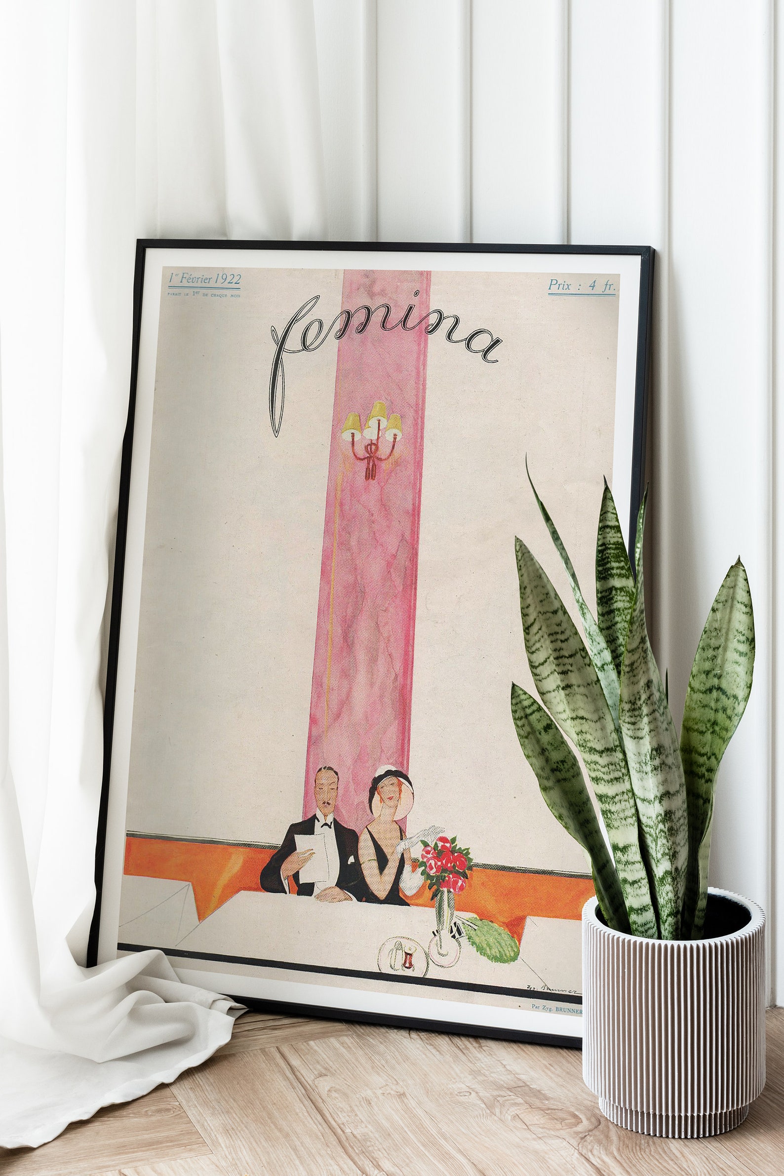 Femina, February 1922. Femina Poster, Fashion Poster, Femme Print ...