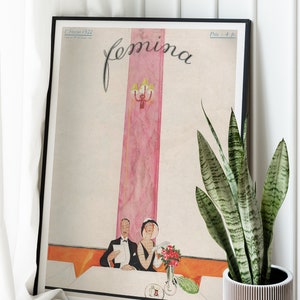 Femina, February 1922. Femina Poster, Fashion Poster, Femme Print ...