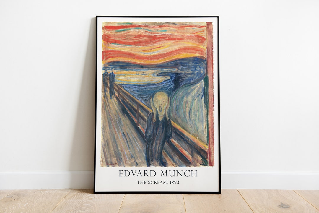 Edvard Munch | the Scream Print, Edvard Munch Poster, Edvard Munch Wall ...