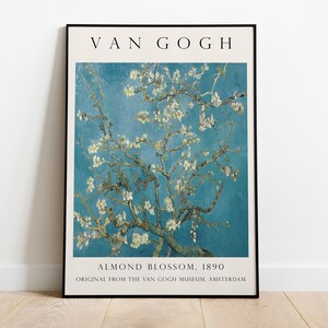 Vincent Van Gogh | Three Almond Blossom Poster | Impressionist Art ...