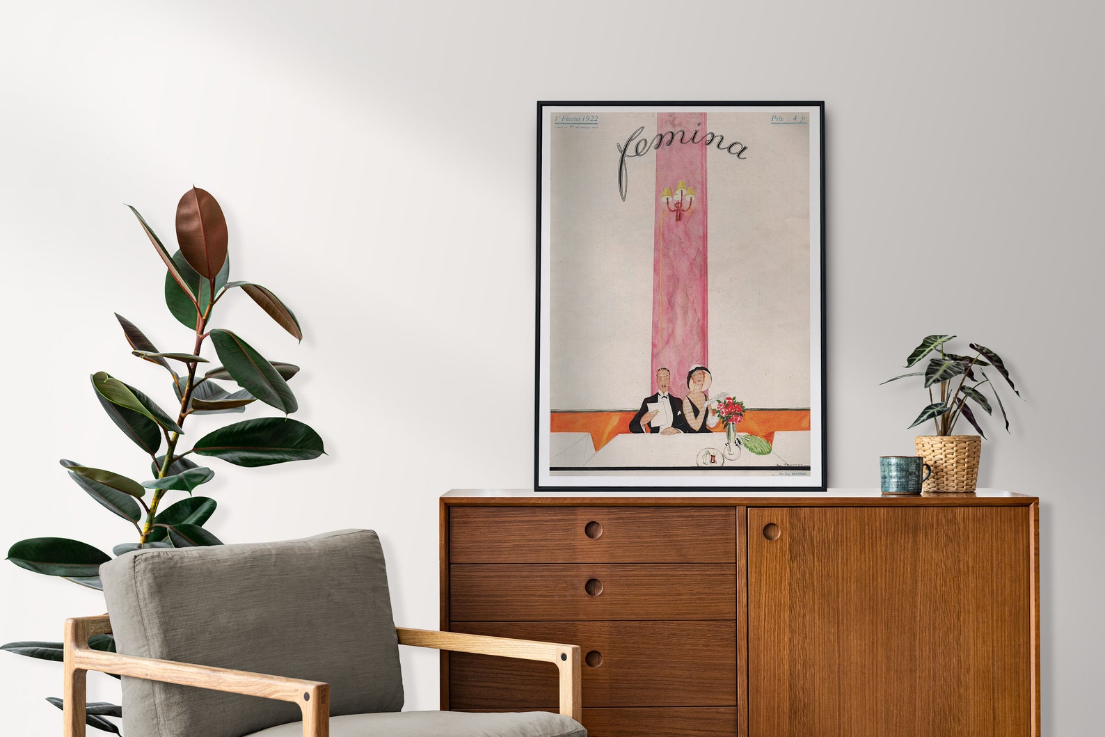 Femina, February 1922. Femina Poster, Fashion Poster, Femme Print ...