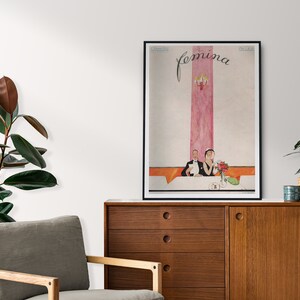 Femina, February 1922. Femina Poster, Fashion Poster, Femme Print ...
