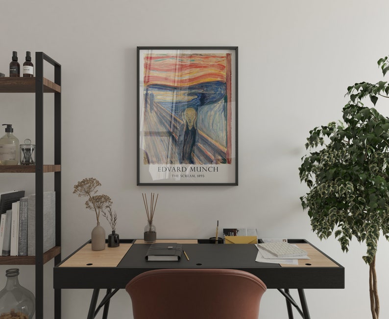 Edvard Munch | the Scream Print, Edvard Munch Poster, Edvard Munch Wall ...