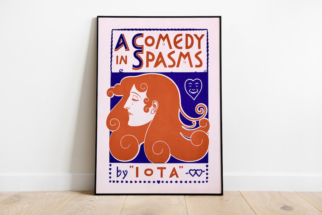Iota | A Comedy in Spasms Poster | Vintage Theatre Art | Playbill Wall ...