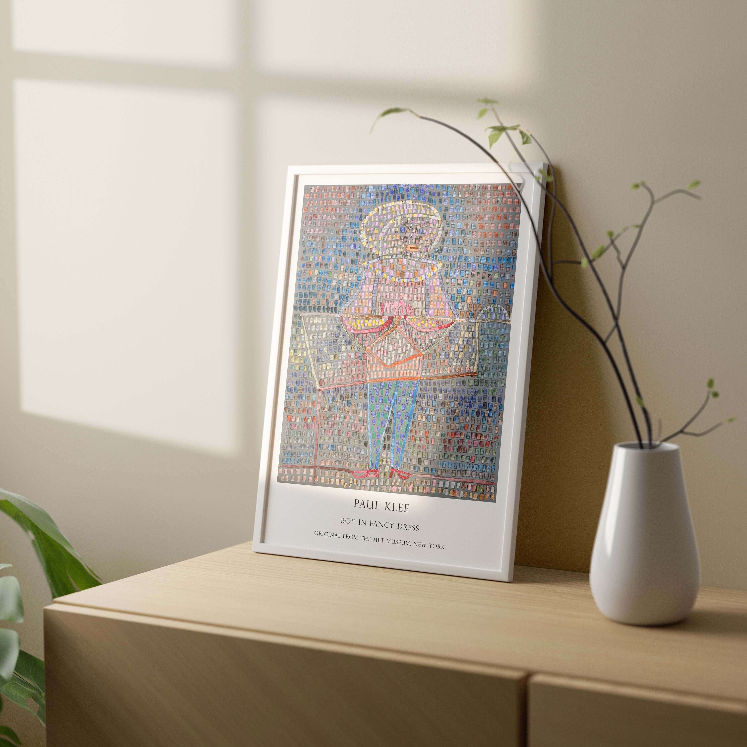 Paul Klee - Boy in Fancy Dress Poster - Modernist Surreal Abstraction ...