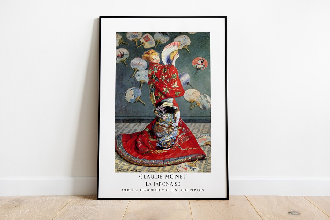 Claude Monet La Japonaise Poster: Japanese Art Print - Etsy