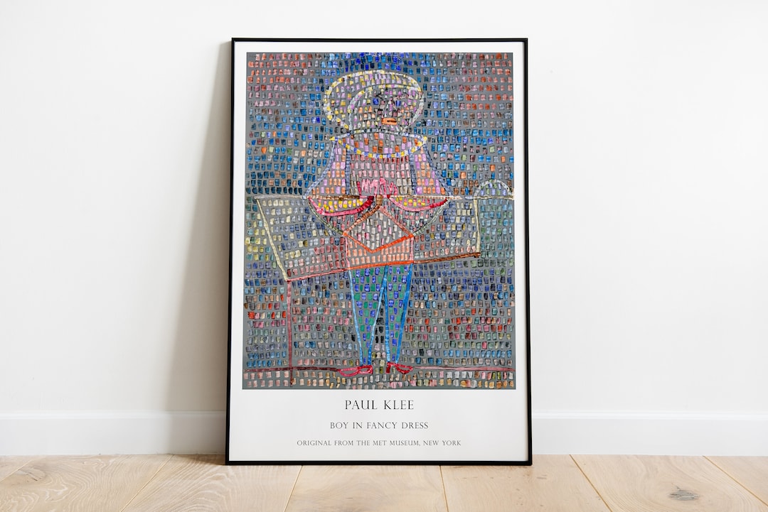 Paul Klee - Boy in Fancy Dress Poster - Modernist Surreal Abstraction ...