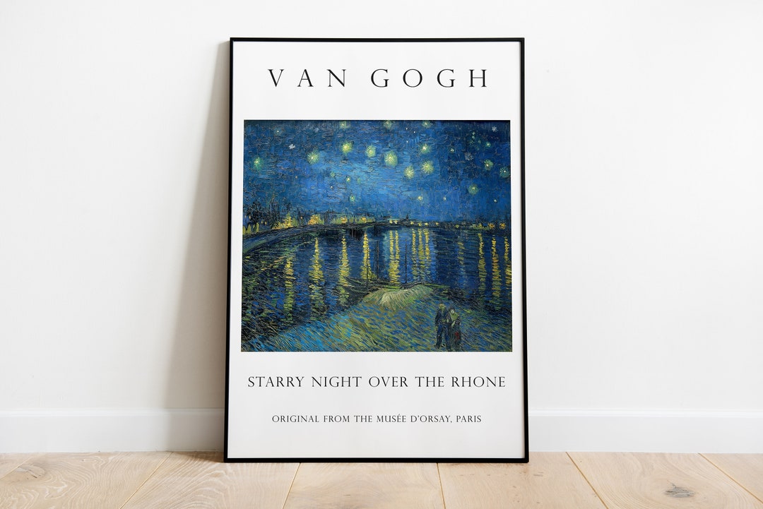 Vincent Van Gogh | Starry Night Over the Rhone Poster | Impressionist ...