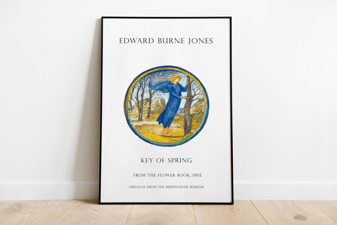 Edward Burne-jones 'key of Spring' Poster: Pre-raphaelite Victorian ...