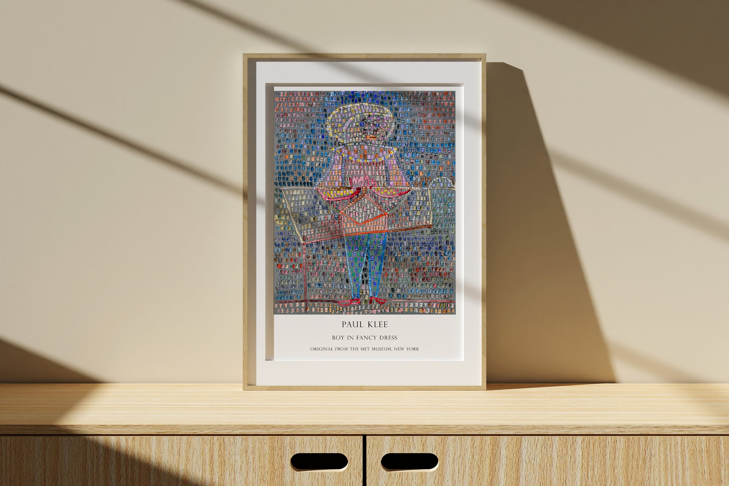 Paul Klee - Boy in Fancy Dress Poster - Modernist Surreal Abstraction ...