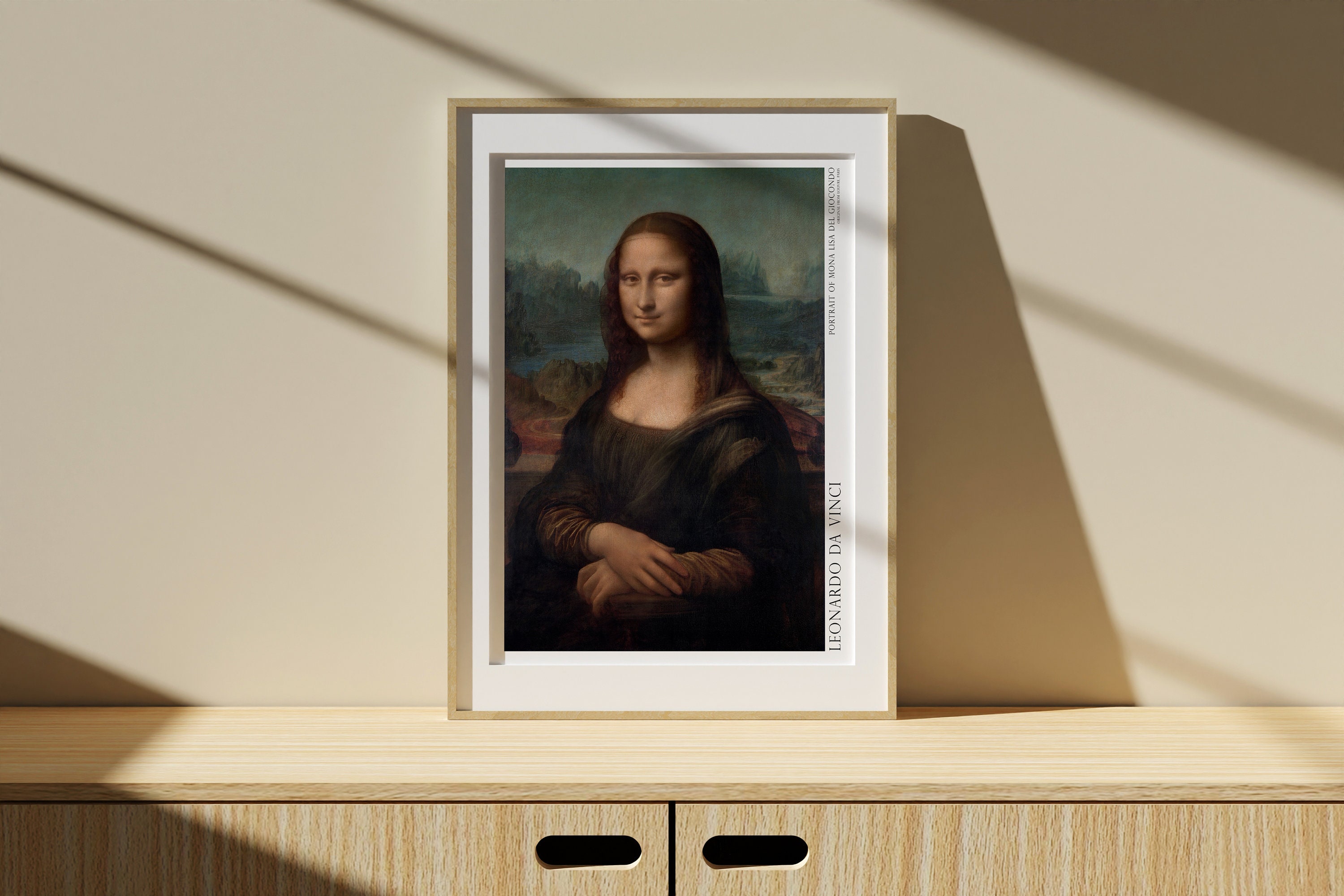 Mona Lisa Art Print: Leonardo Da Vinci Renaissance Portrait - Etsy